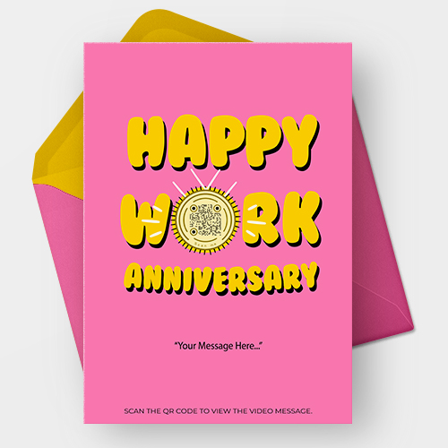 Office/Work Cards - Celebrate Milestones with Happy Work Anniversary Card