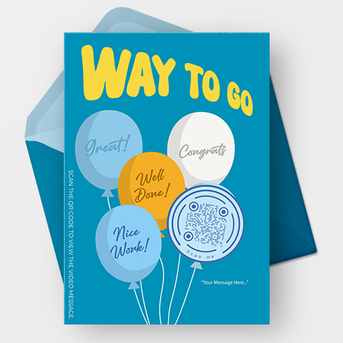 Office/Work Cards - Video Greeting Card to Say Way to Go!